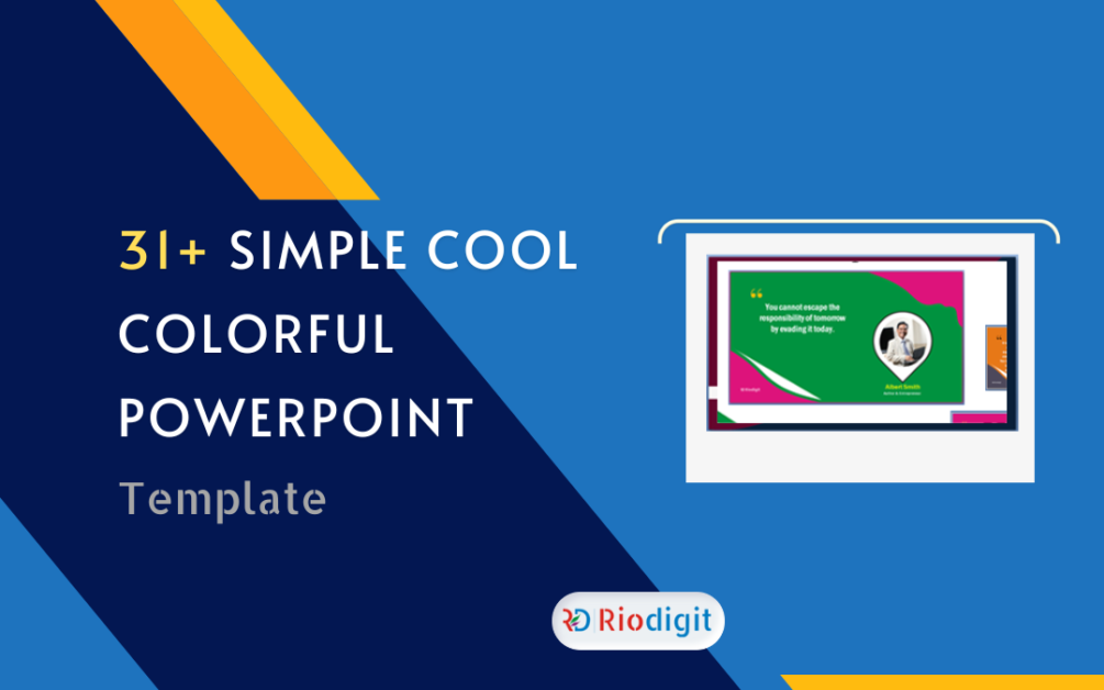 31+ Simple Colorful PowerPoint Template (FREE) - Riodigit: Design ...